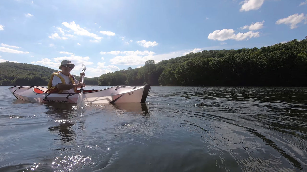 Cosmo Weems Takes a Spin in the Oru Inlet – Oru Kayak